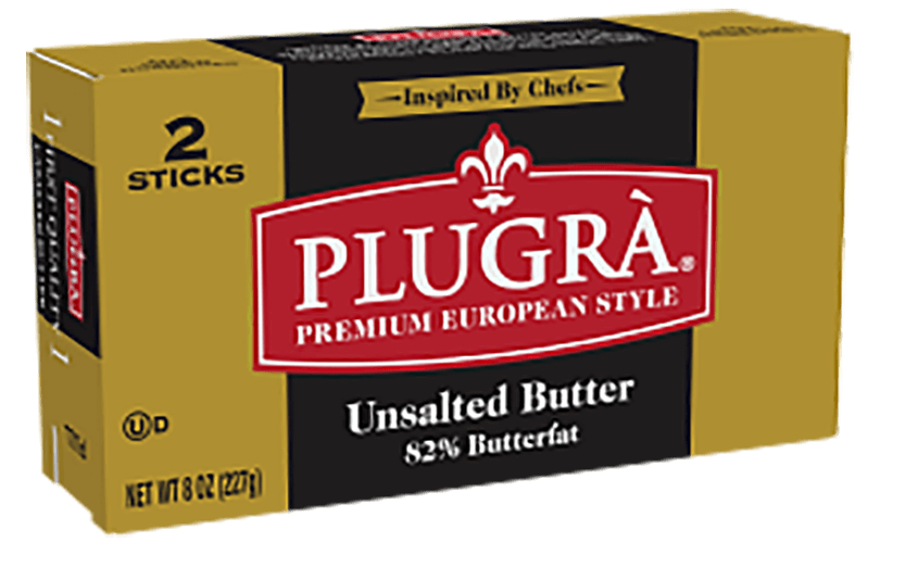 Plugrà - 8 oz. Unsalted Sticks | Premium Unsalted Butter